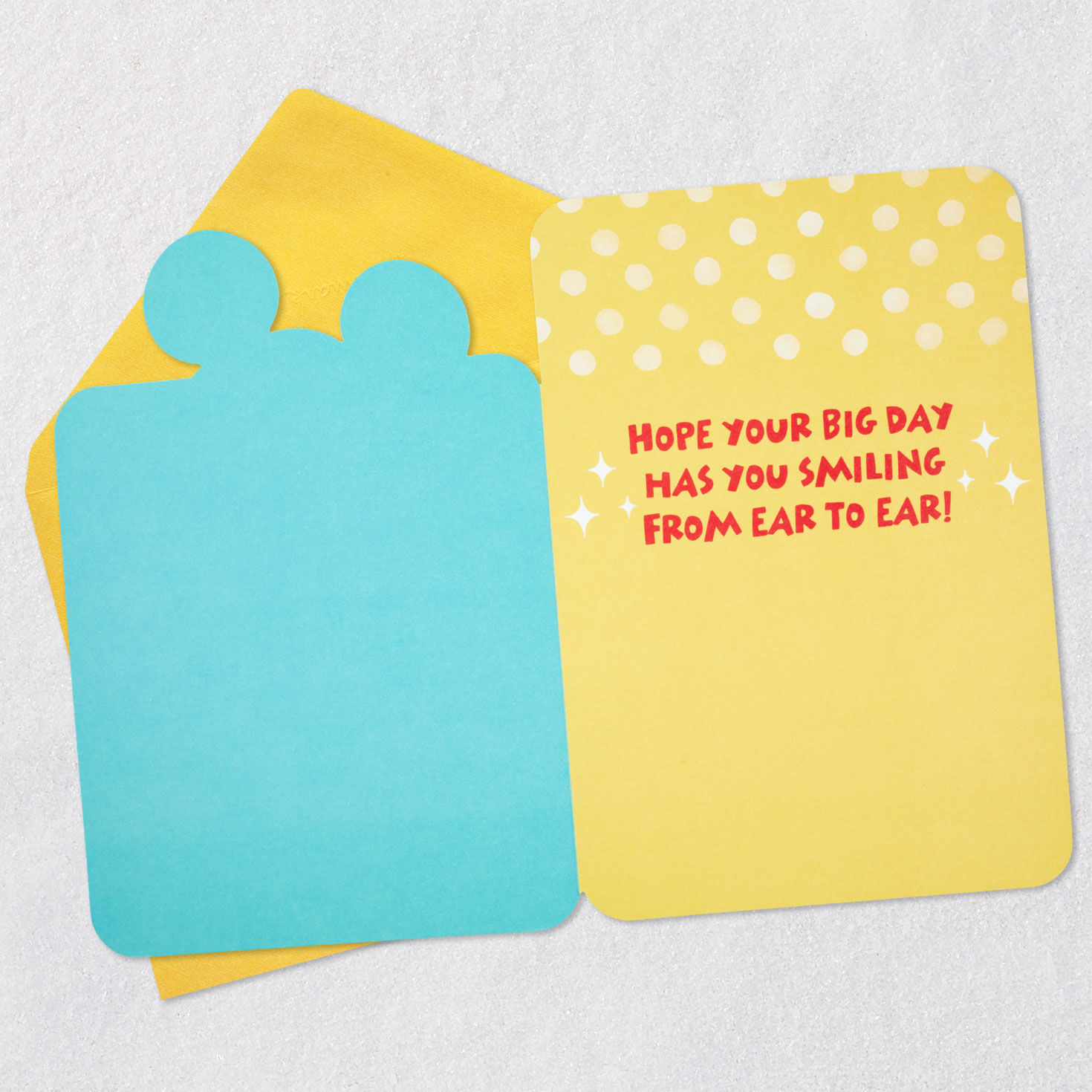 Disney Mickey Mouse Smiling From Ear to Ear Birthday Card - Greeting ...