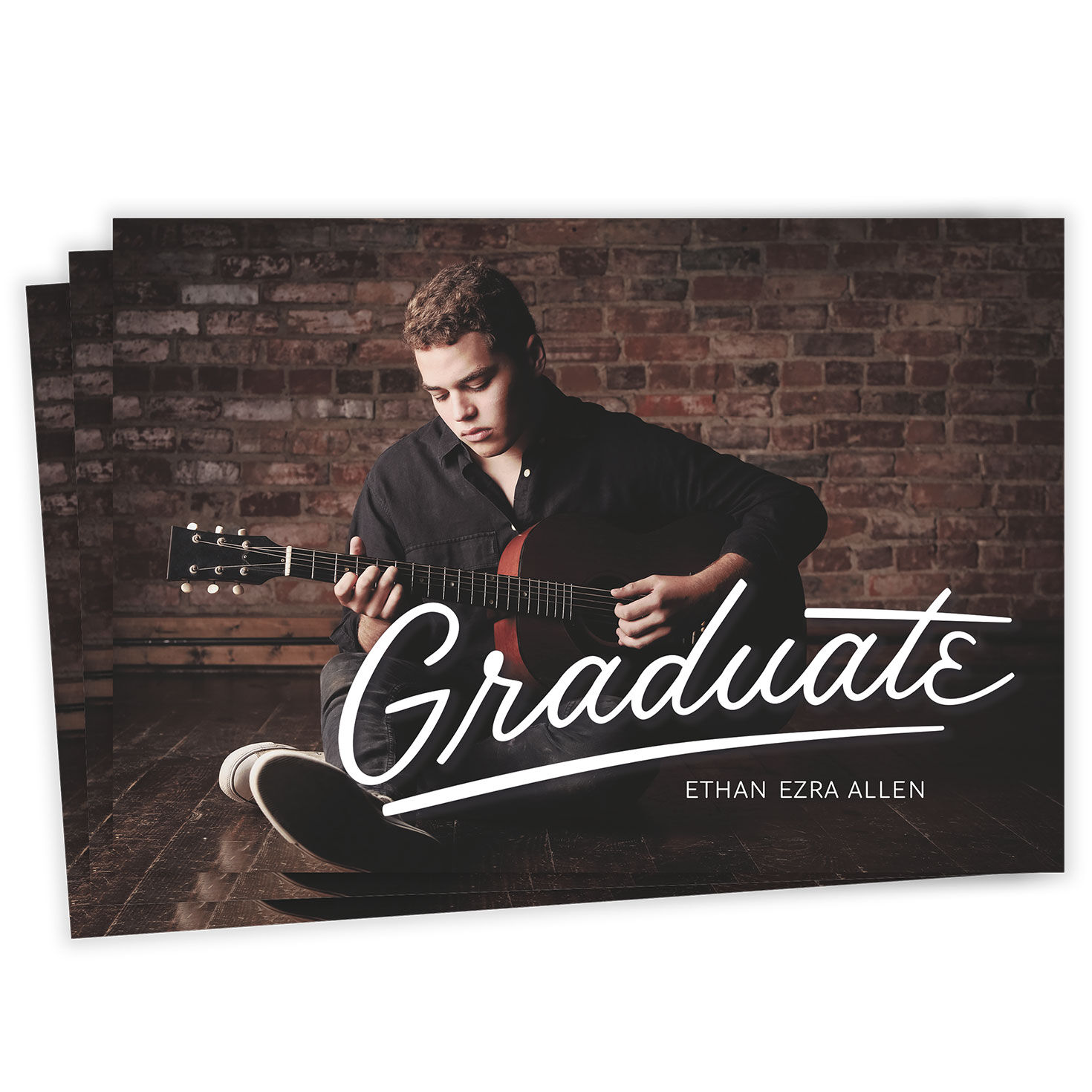 Retro Varsity Graduate Graduation Announcement - Announcements | Hallmark