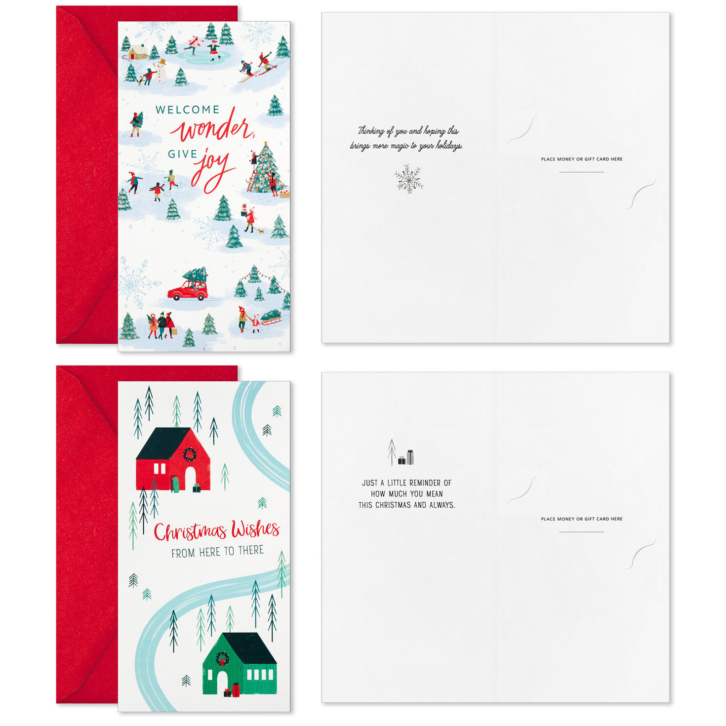 Winter Scenes Money-Holder Boxed Christmas Cards Assortment, Pack of 36 ...