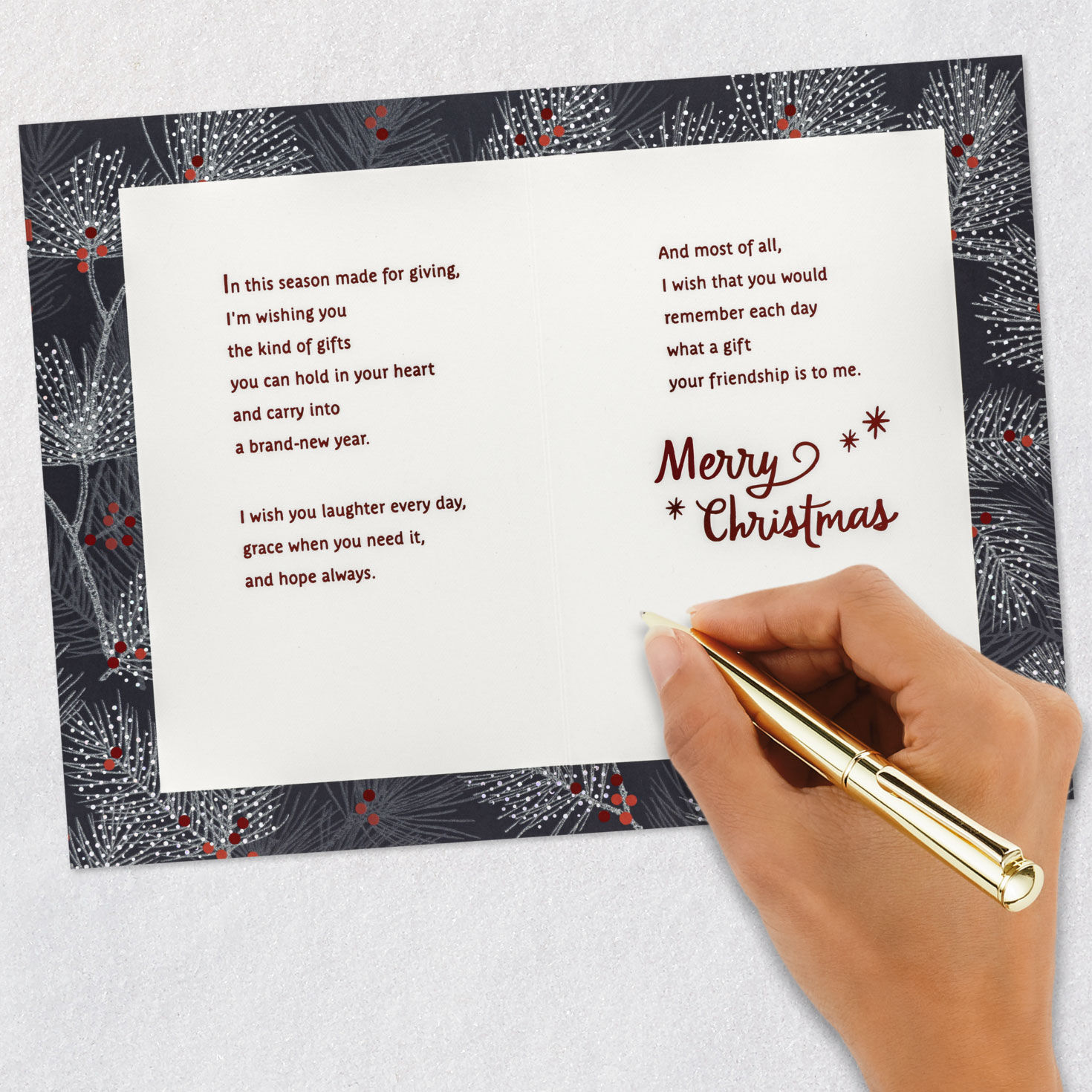 Your Friendship Is a Gift Christmas Card for Friend - Greeting Cards ...