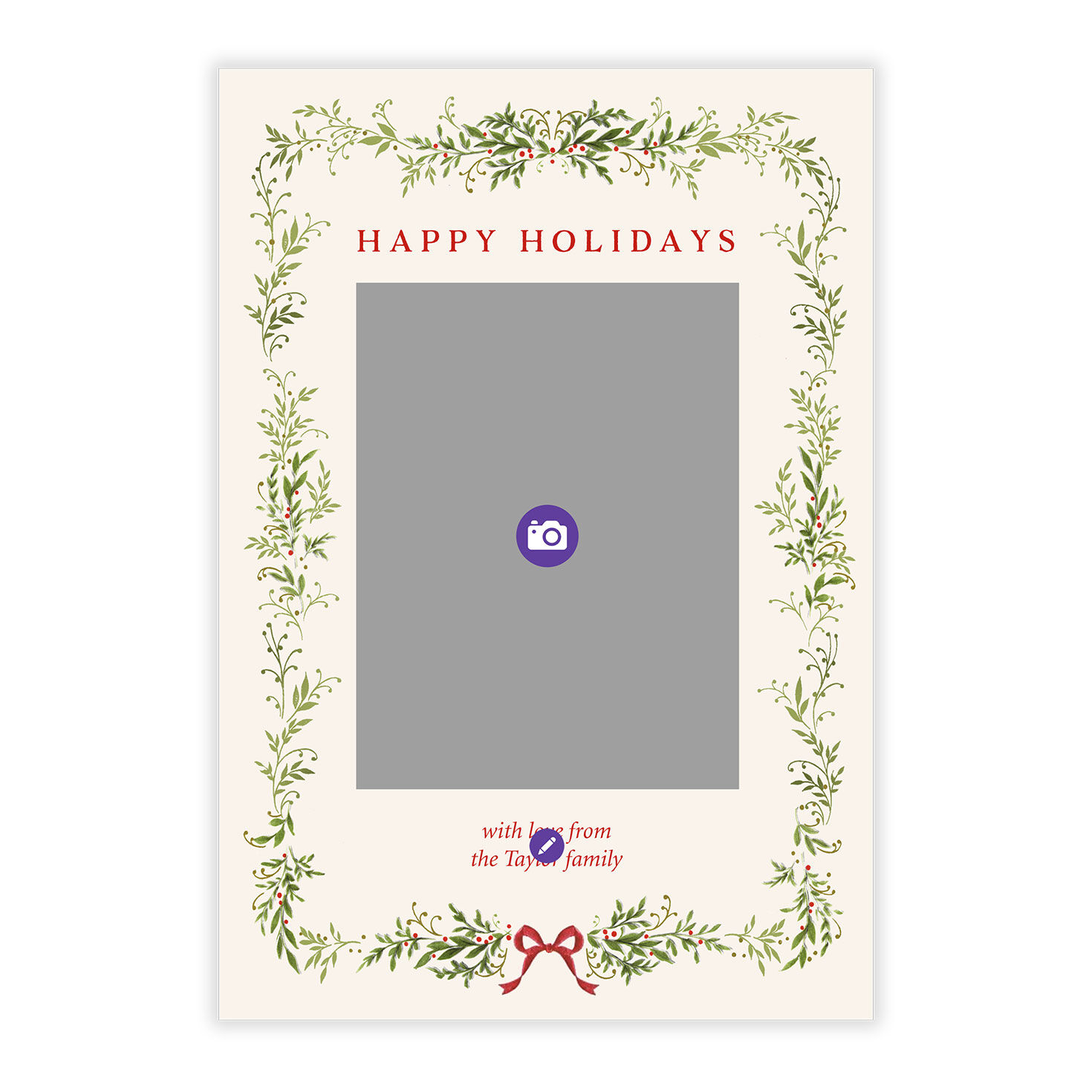 holiday postcard border
