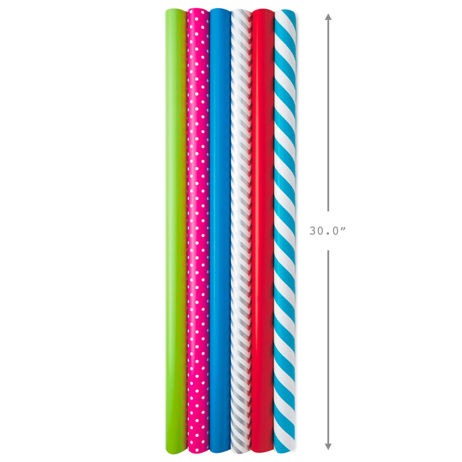 Bright and Bold 6-Pack Wrapping Paper, 180 sq. ft. total - Wrapping ...