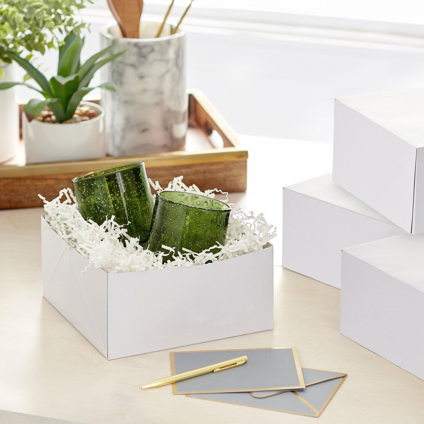 White 5-Pack Square Gift Boxes, 8” - Gift Boxes | Hallmark