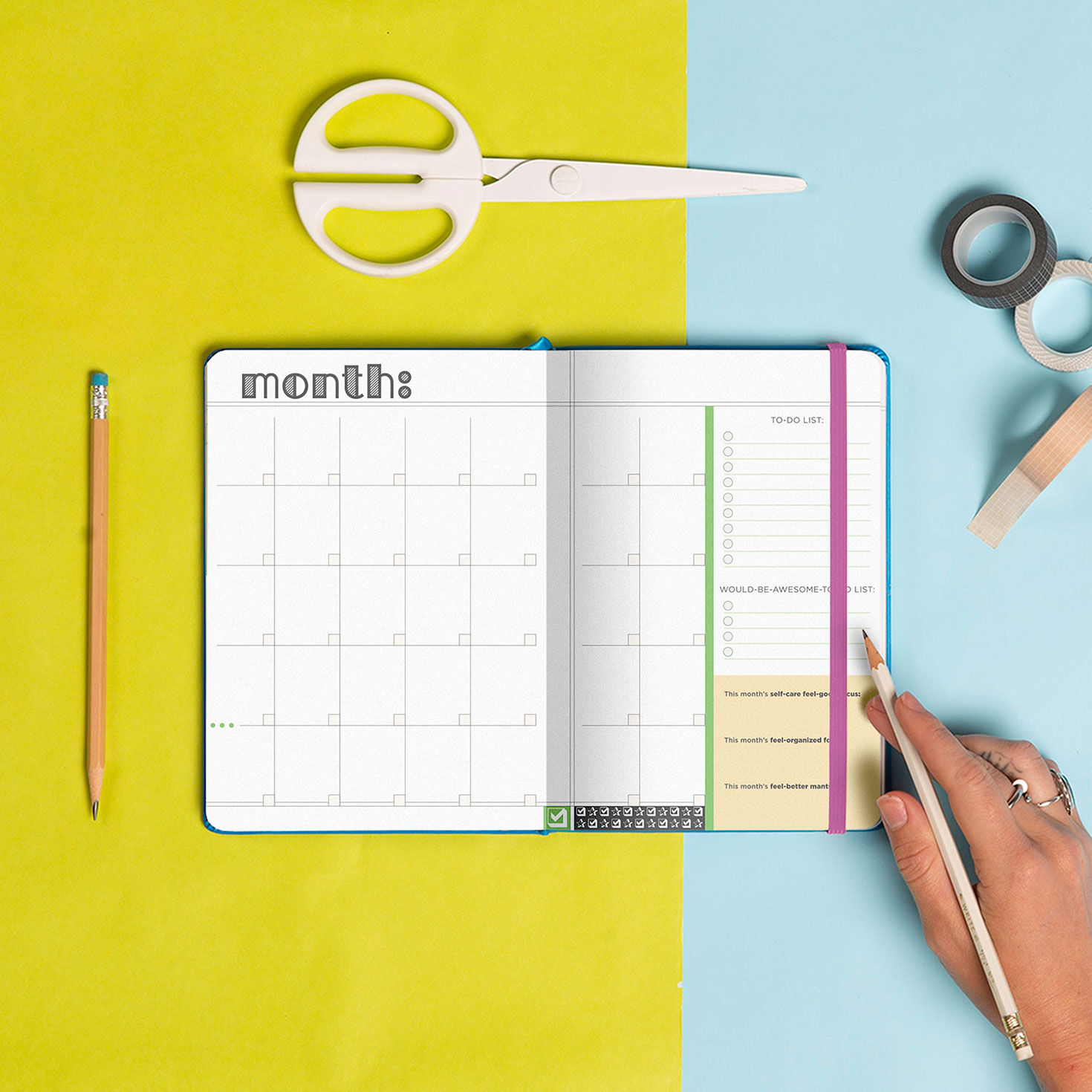 Knock Knock Make-a-Plan Undated Planner Notebook - Calendars & Planners ...