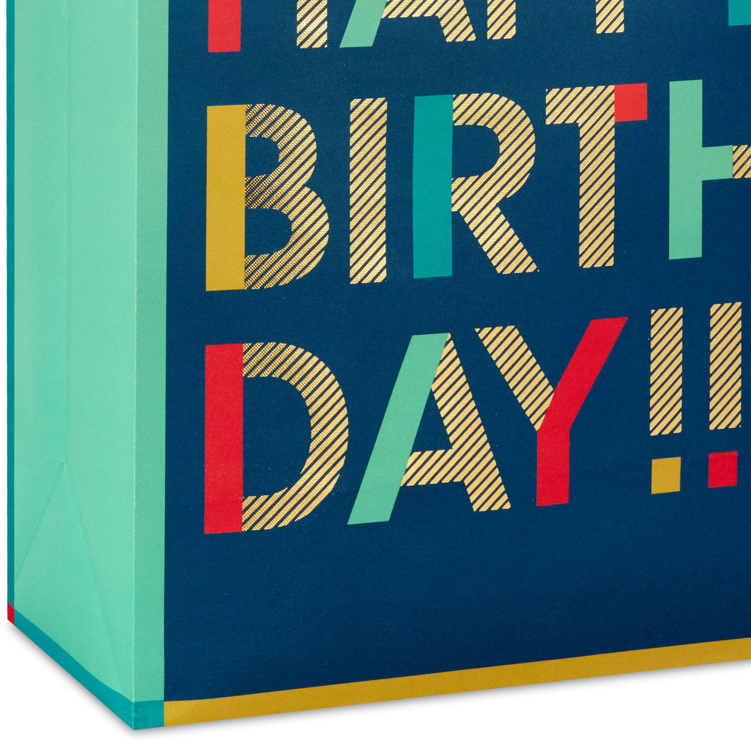 13" Bold Stacked Wishes Large Birthday Gift Bag - Gift Bags | Hallmark