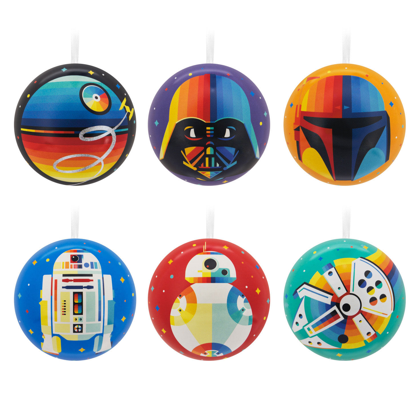 Star Wars™ Tin Ball Hallmark Ornaments, Set of 12 - Hallmark Ornaments ...