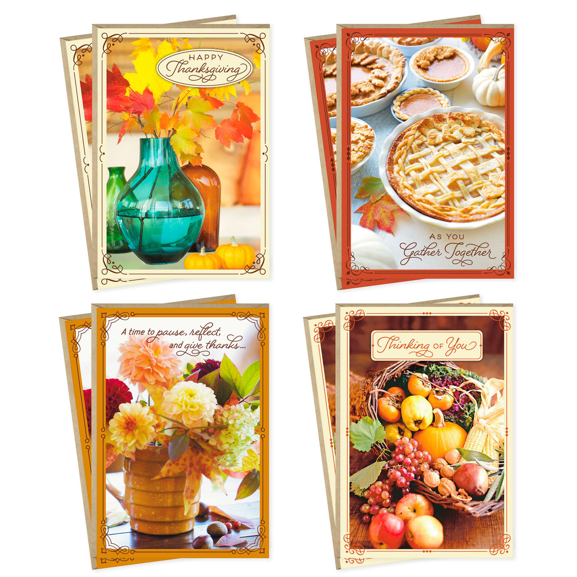 Assorted Happy Thanksgiving Cards, Pack of 8 - Boxed Cards - Hallmark