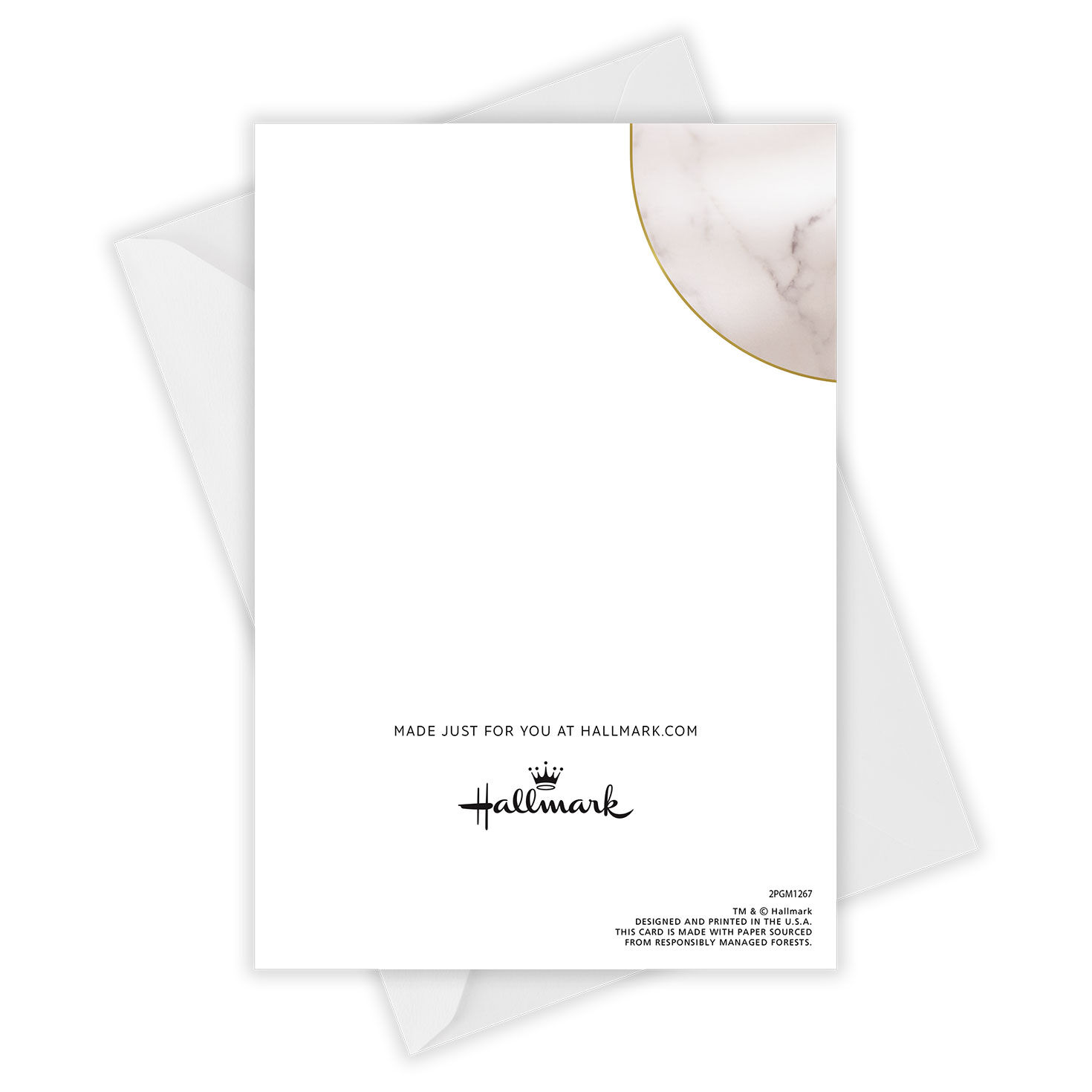 Personalized Gold Accents on Marble Card - Greeting Cards | Hallmark