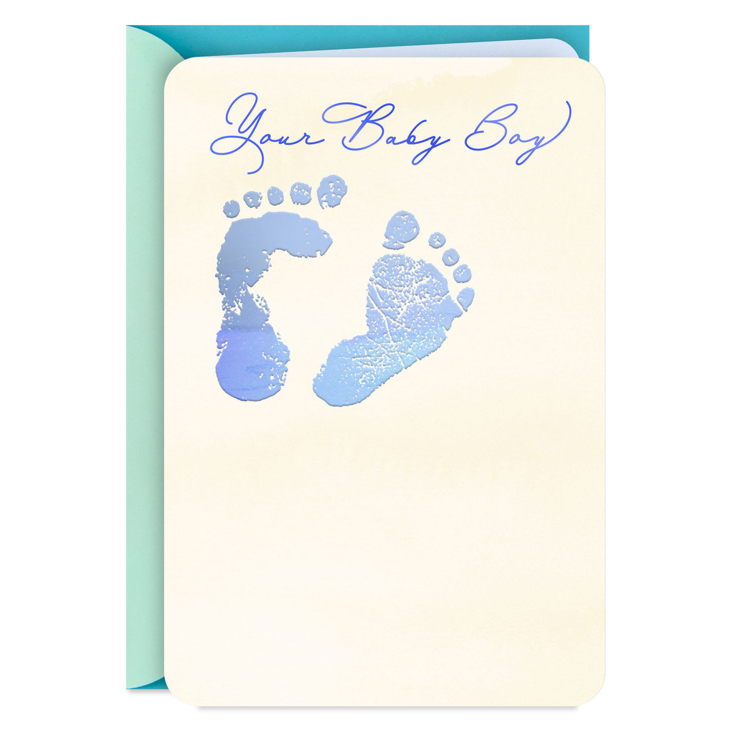 Footprints on Your Heart New Baby Boy Card - Greeting Cards | Hallmark