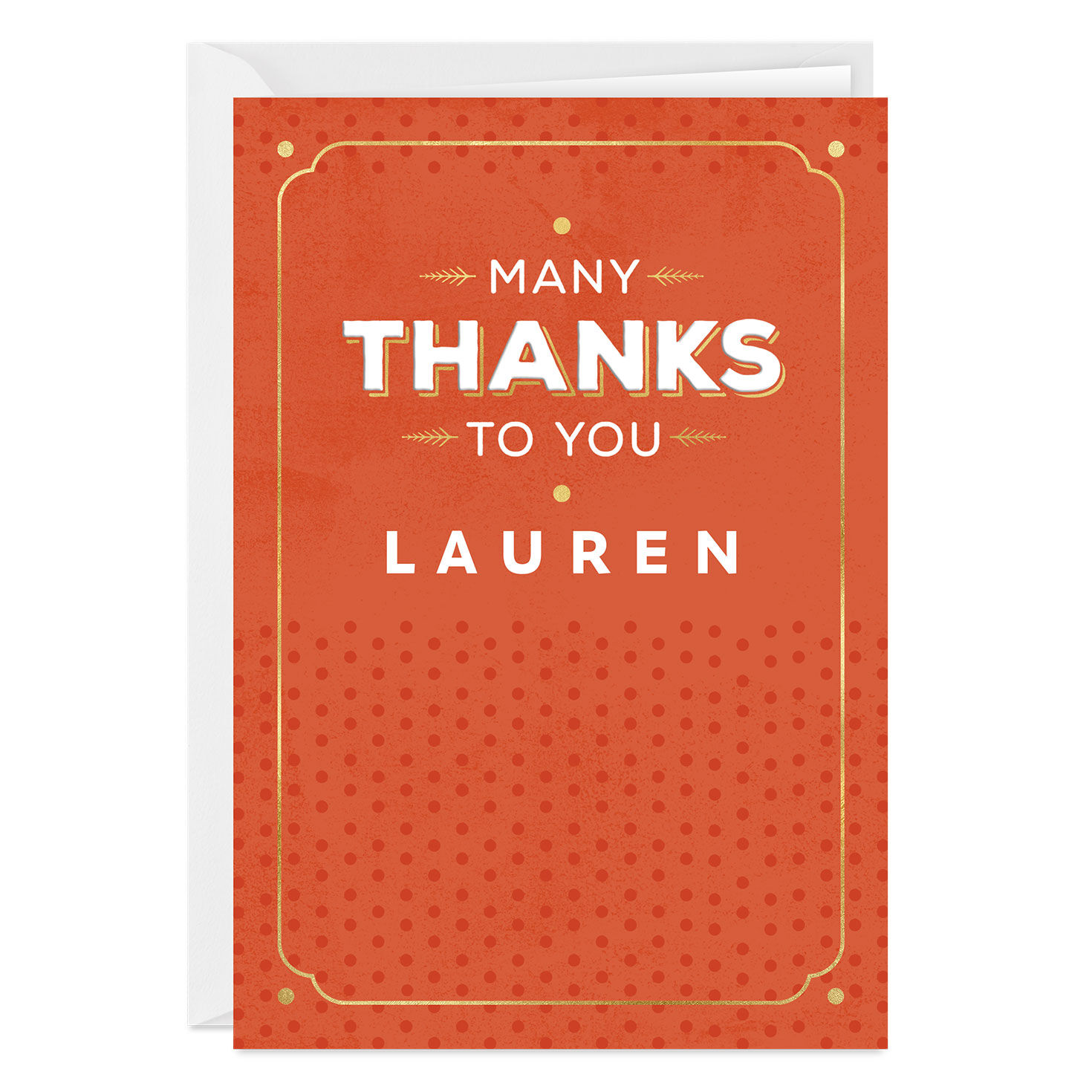 Personalized Many Thanks to You Thank-You Card - Greeting Cards | Hallmark