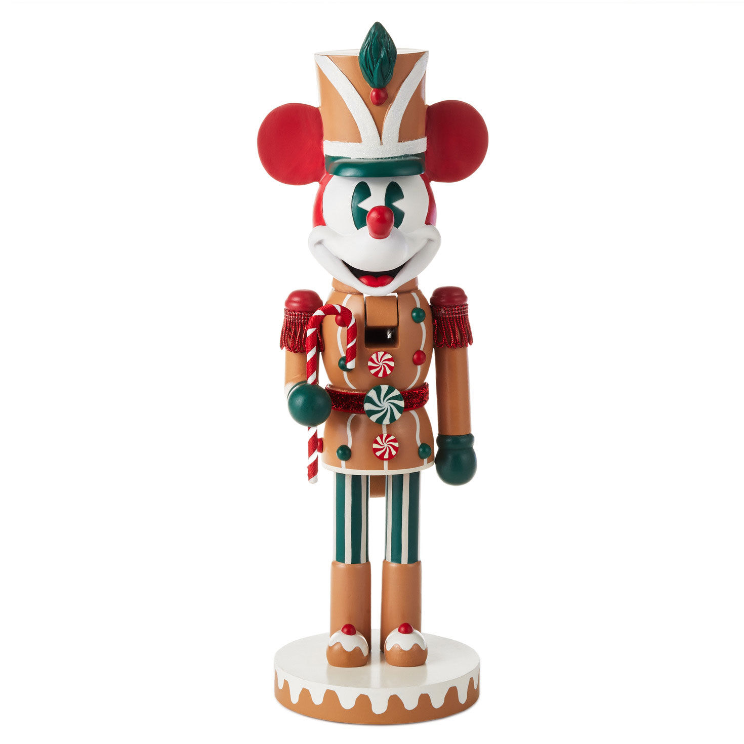 Disney Mickey Mouse Gingerbread Nutcracker Figurine, 13.5" - Figurines ...