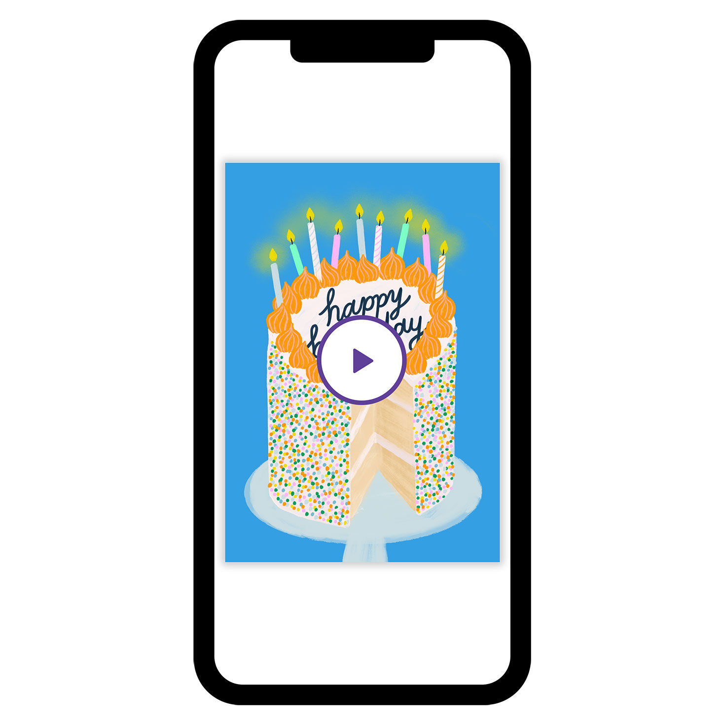 Cake and Candles Birthday eCard - eCards | Hallmark