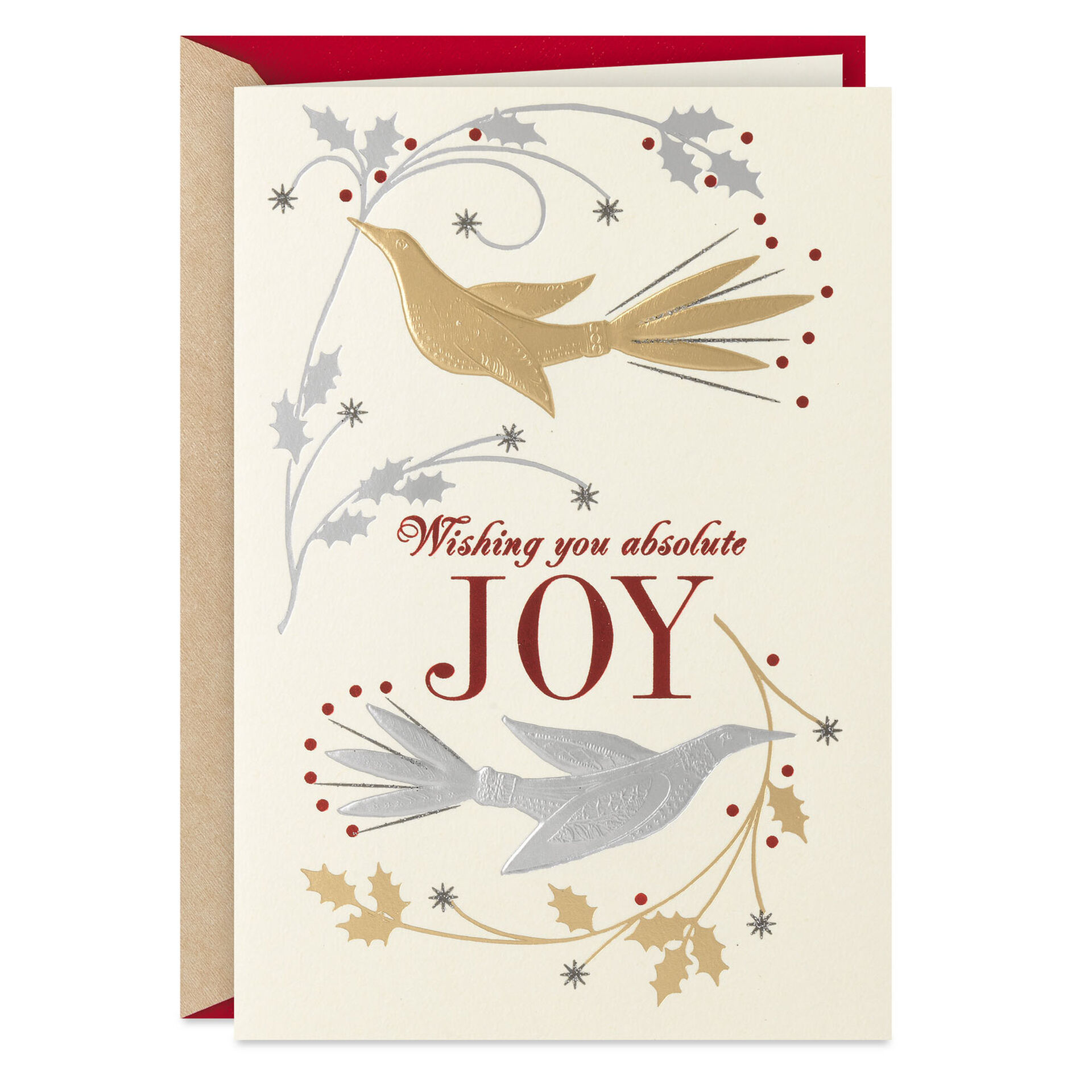 Wishing You Joy Doves Holiday Card - Greeting Cards - Hallmark