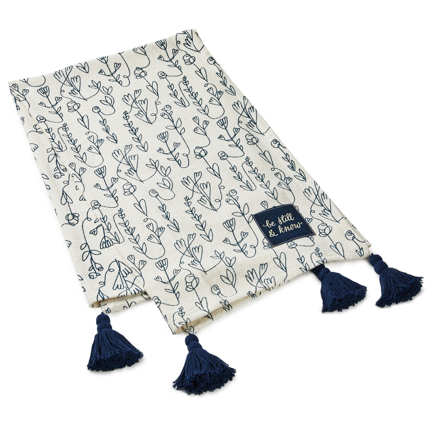 DaySpring Be Still and Know Throw Blanket With Tassels, 50x60 - Pillows ...