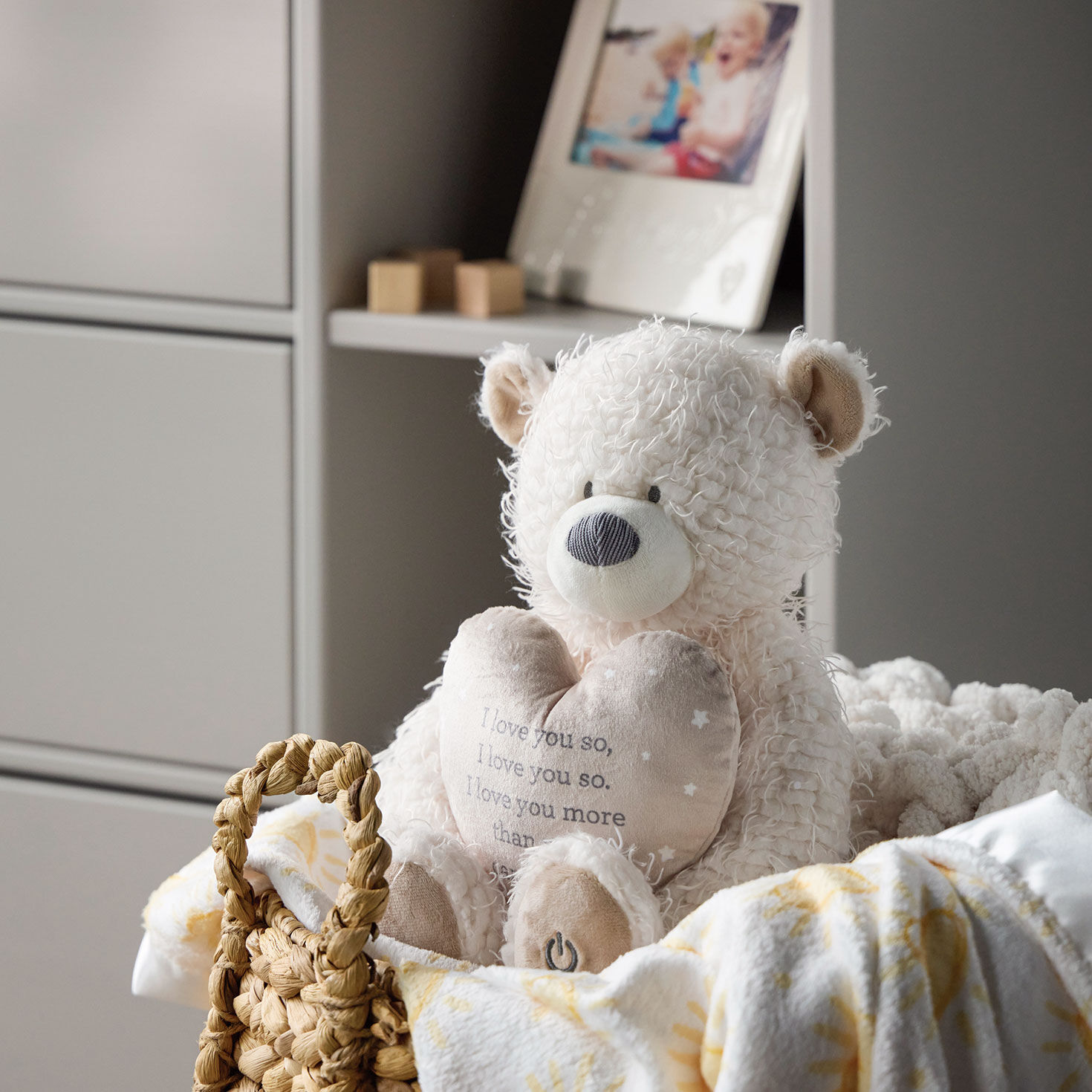 Demdaco Brahms Lullaby Musical Bear Stuffed Animal, 16" - Interactive ...