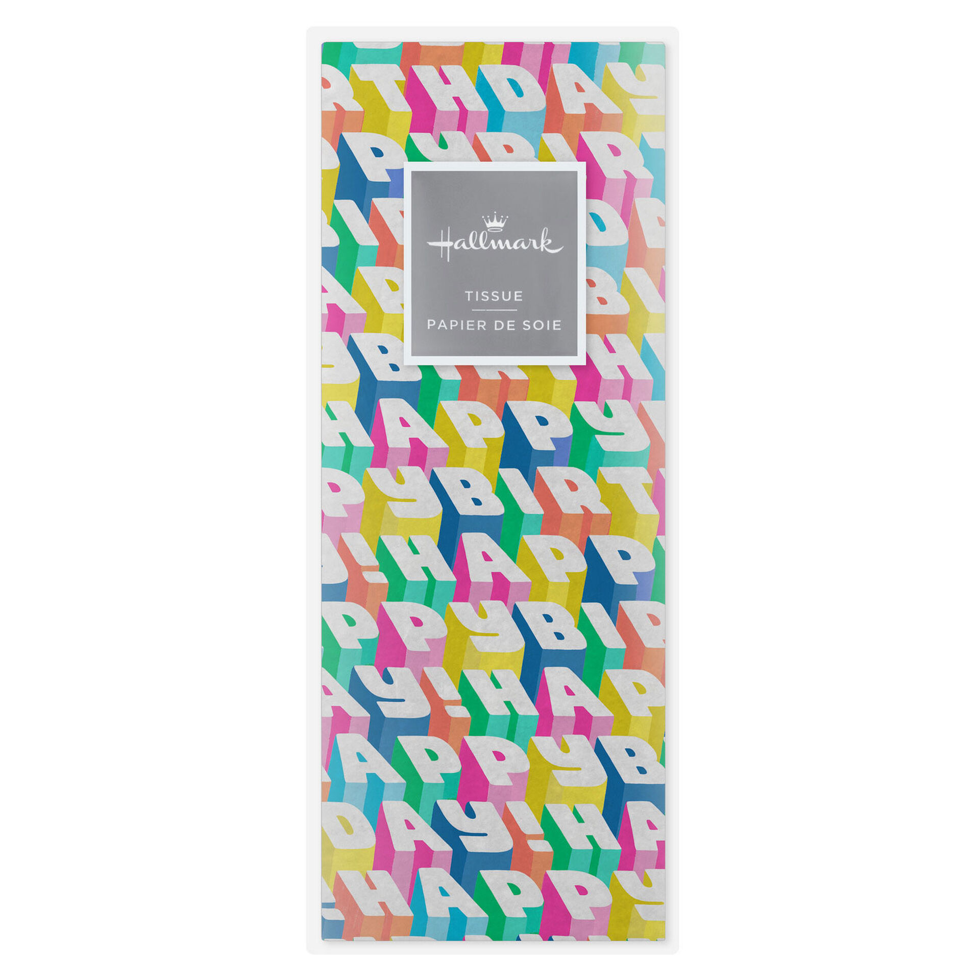 Angled All-Caps Happy Birthday Tissue Paper, 6 Sheets - Tissue - Hallmark