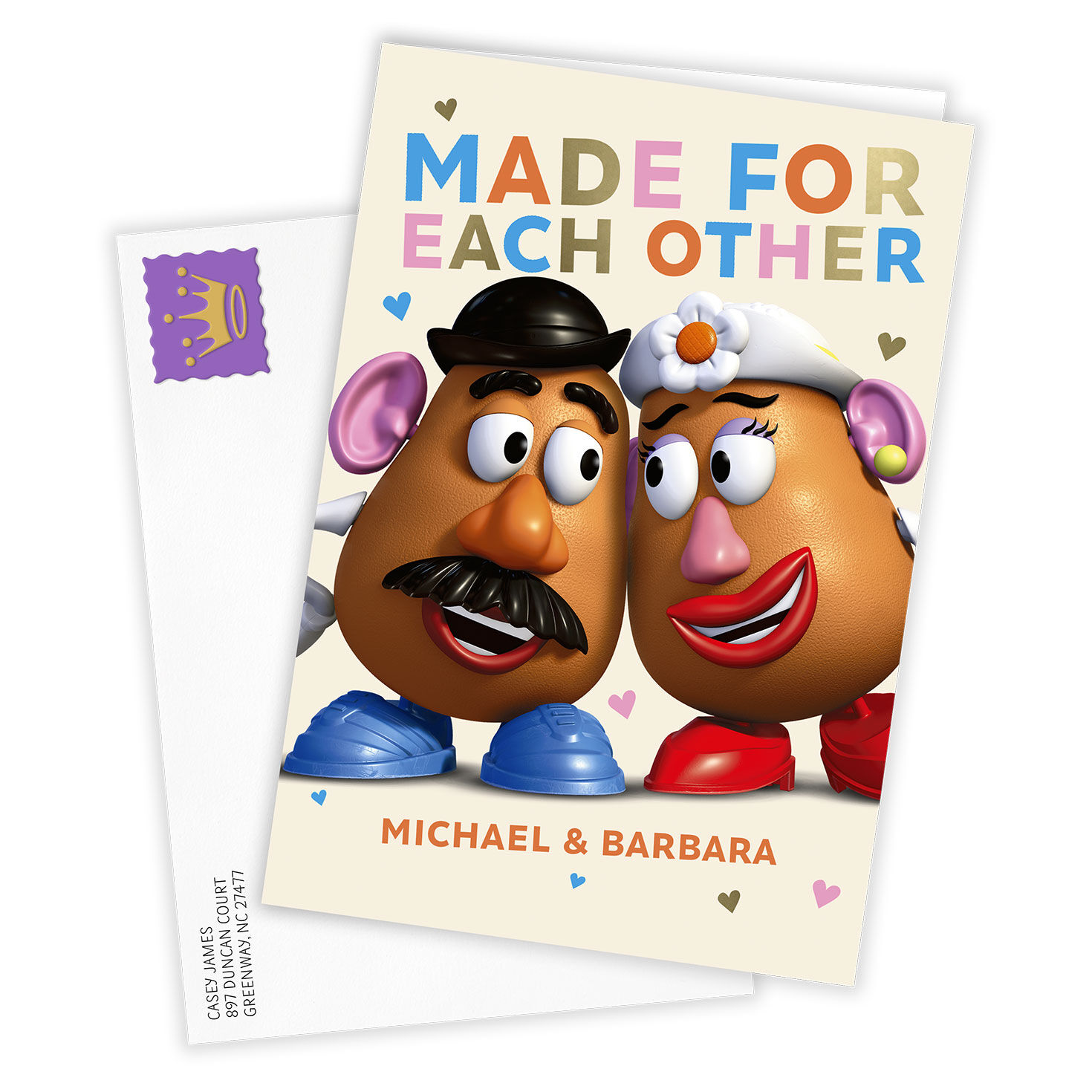 Disney/Pixar Toy Story Mr. and Mrs. Potato Head Custom Love Card ...