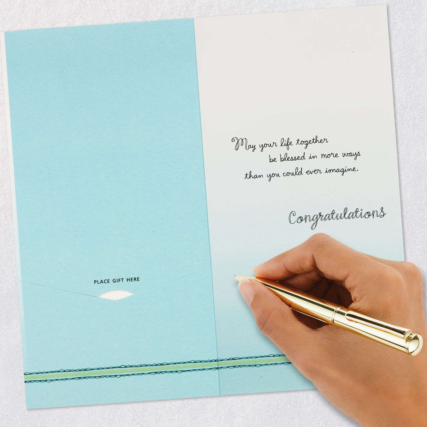 May Your Life Be Blessed Money Holder Wedding Card - Greeting Cards ...
