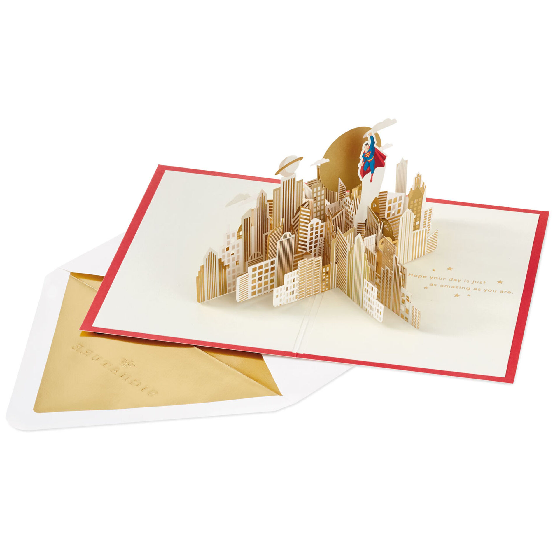 DC Comics™ Superman™ Celebrating You 3D Pop-Up Card - Greeting Cards ...