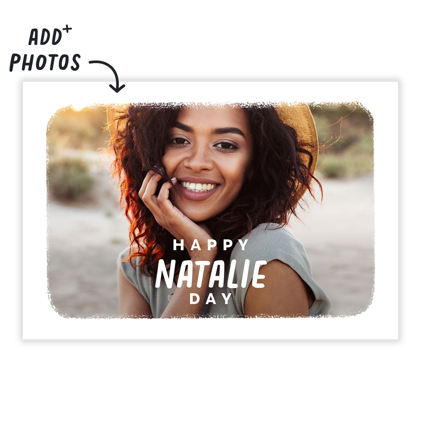 White Frame Happy Horizontal eCard - eCards | Hallmark