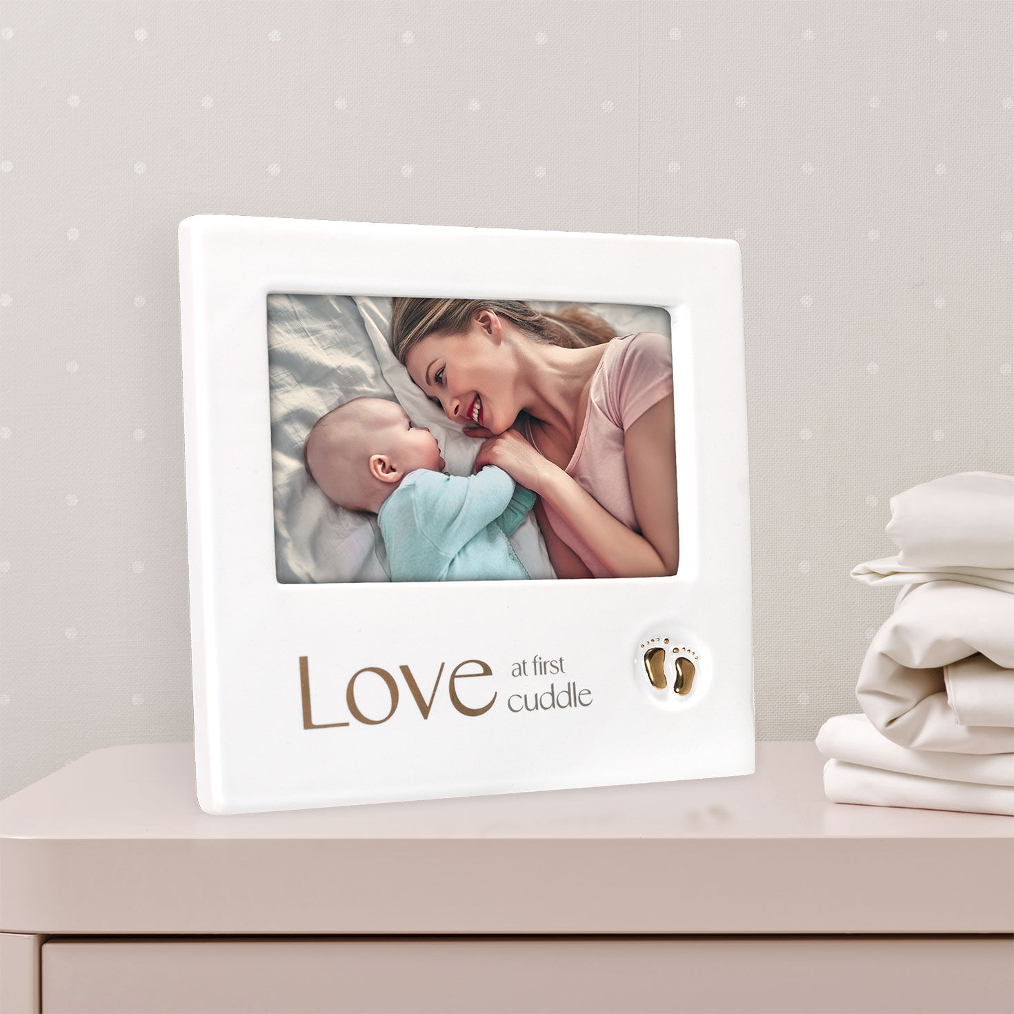 Love at First Cuddle Ceramic Picture Frame, 4x6 - Picture Frames | Hallmark