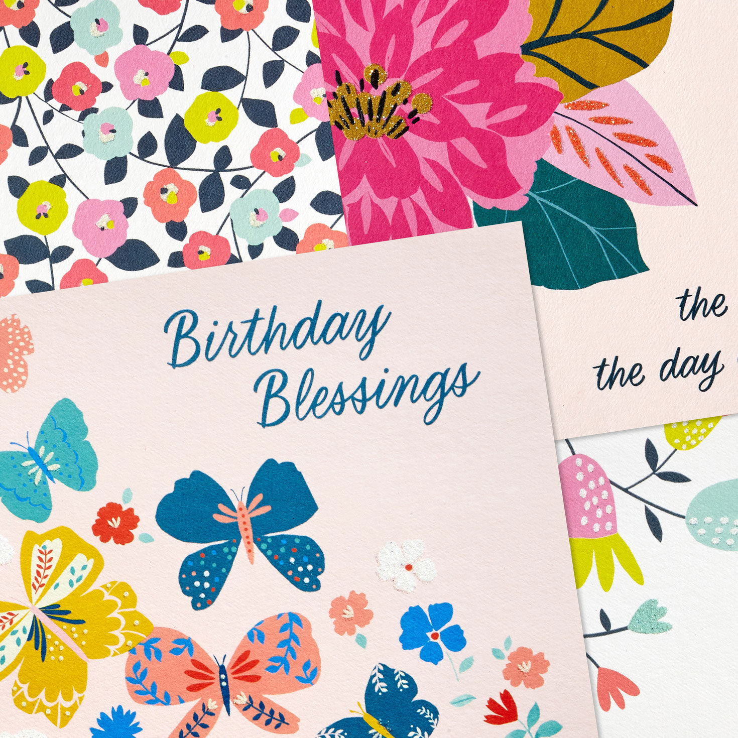 Floral Blessings Assorted All-Occasion Cards, Pack of 16 - Boxed Cards ...