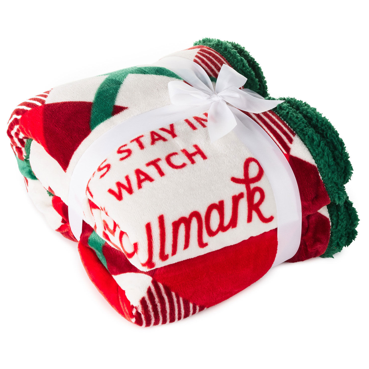 Hallmark Channel Let's Stay In Oversized Throw Blanket, 80x60 - Pillows ...