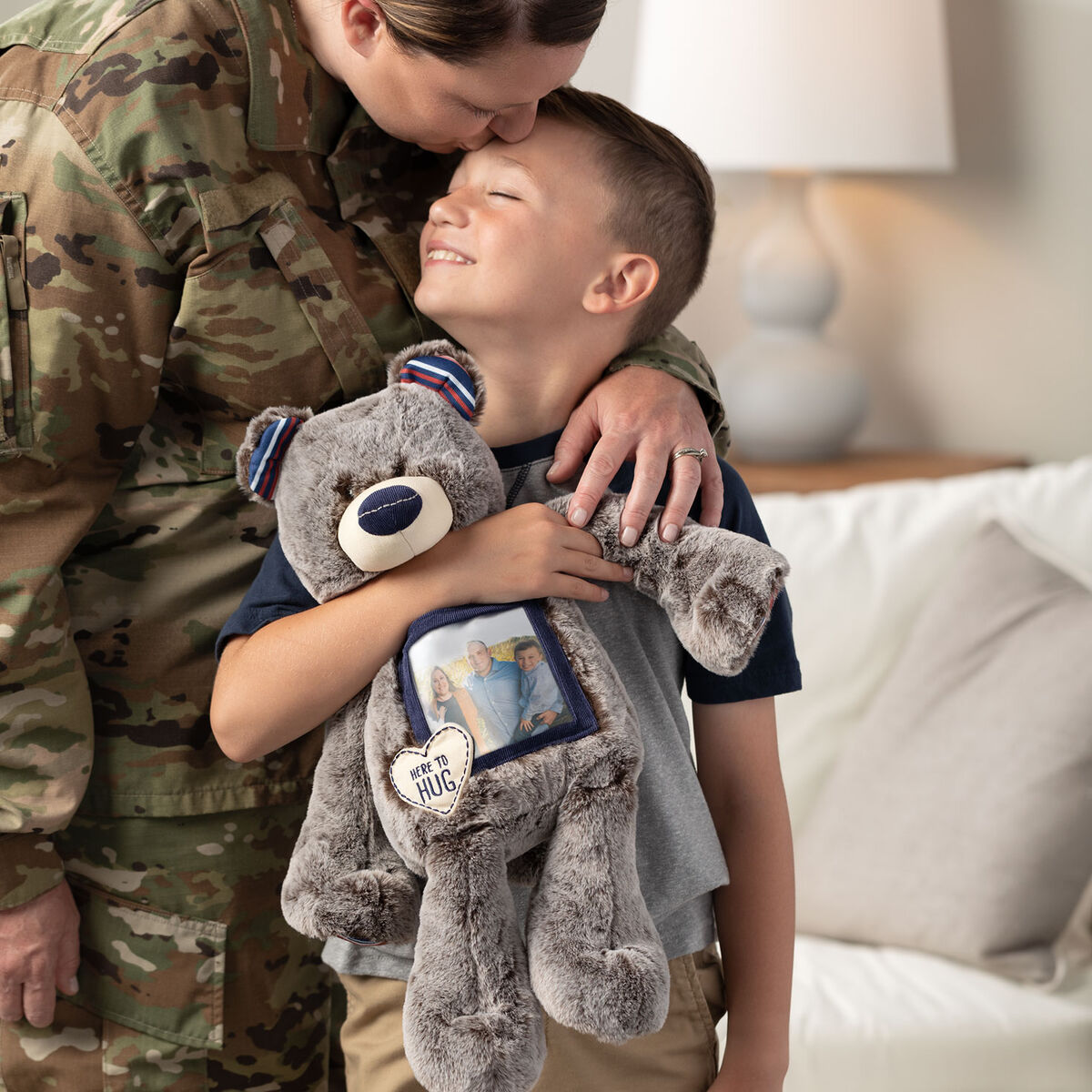 Military Here to Hug Bear Stuffed Animal, 12" - Classic Stuffed Animals ...