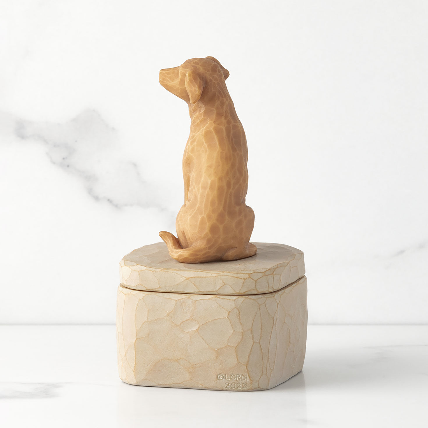 Willow Tree Light Brown Dog Figurine Keepsake Box - Trays & Boxes ...