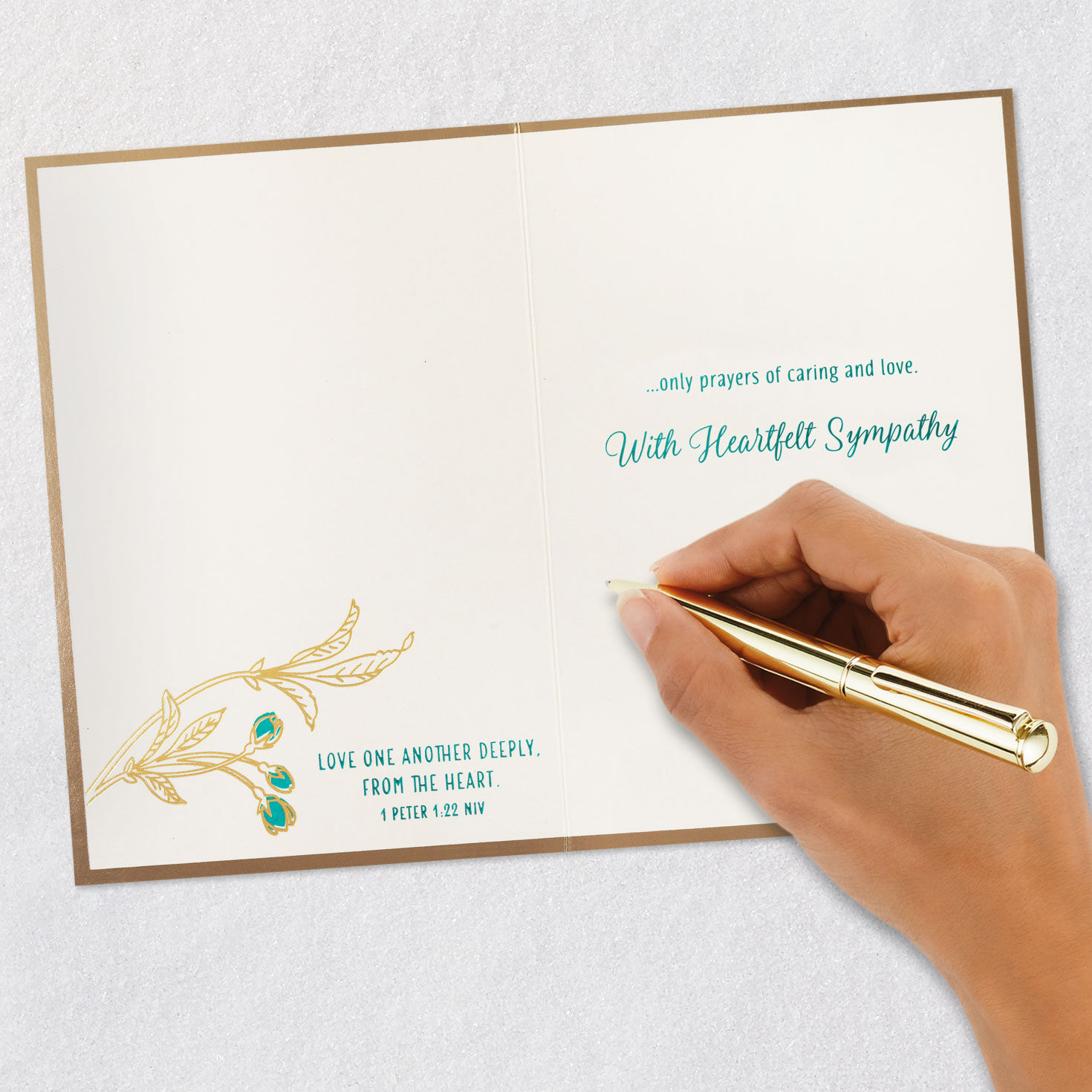 Prayers for You Floral Religious Sympathy Card - Greeting Cards | Hallmark