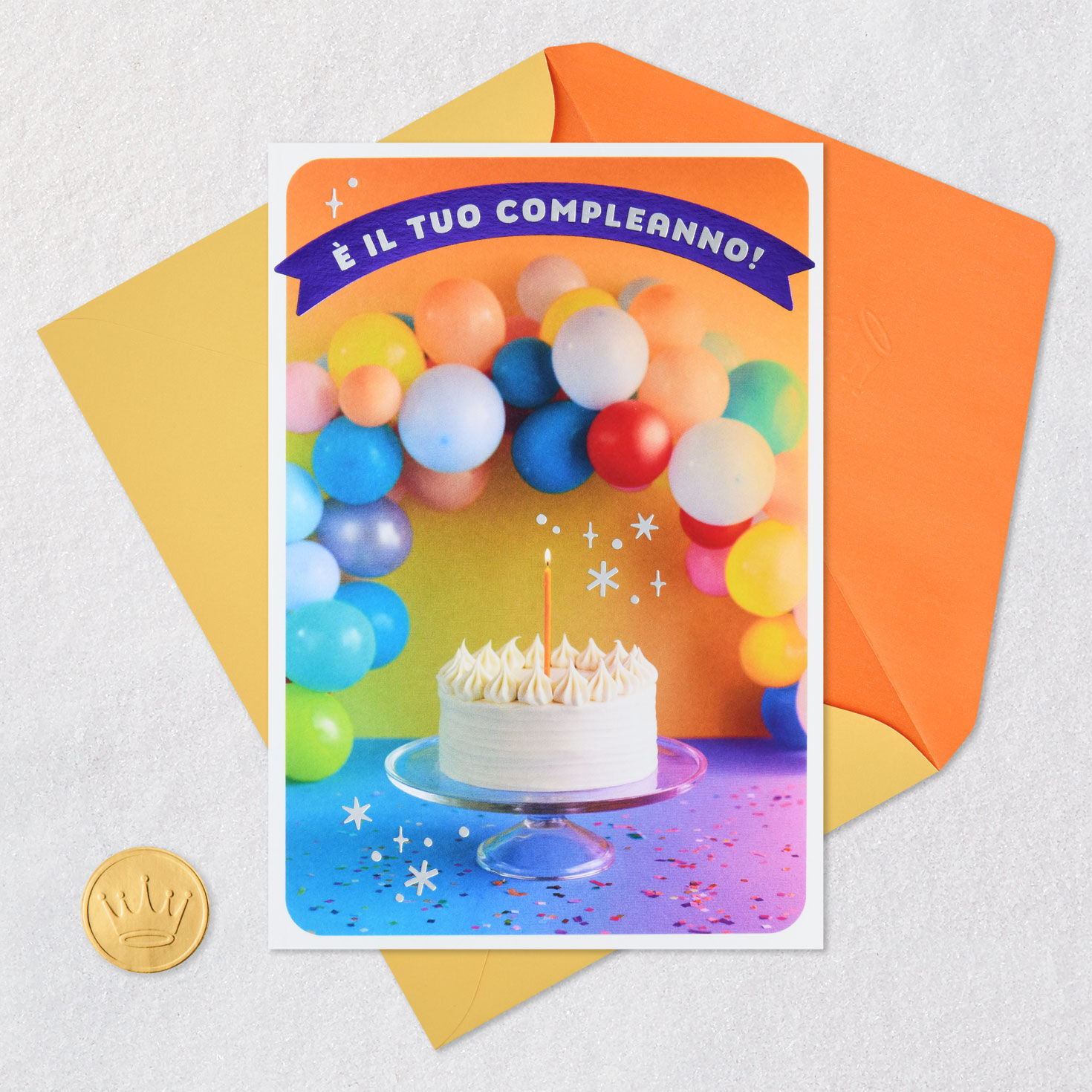 Lots of Happiness Italian-Language Birthday Card - Greeting Cards ...