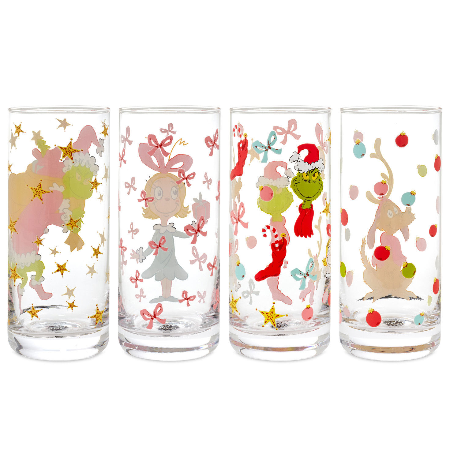 Dr. Seuss's How the Grinch Stole Christmas!™ Drinking Glasses, Set of 4 ...
