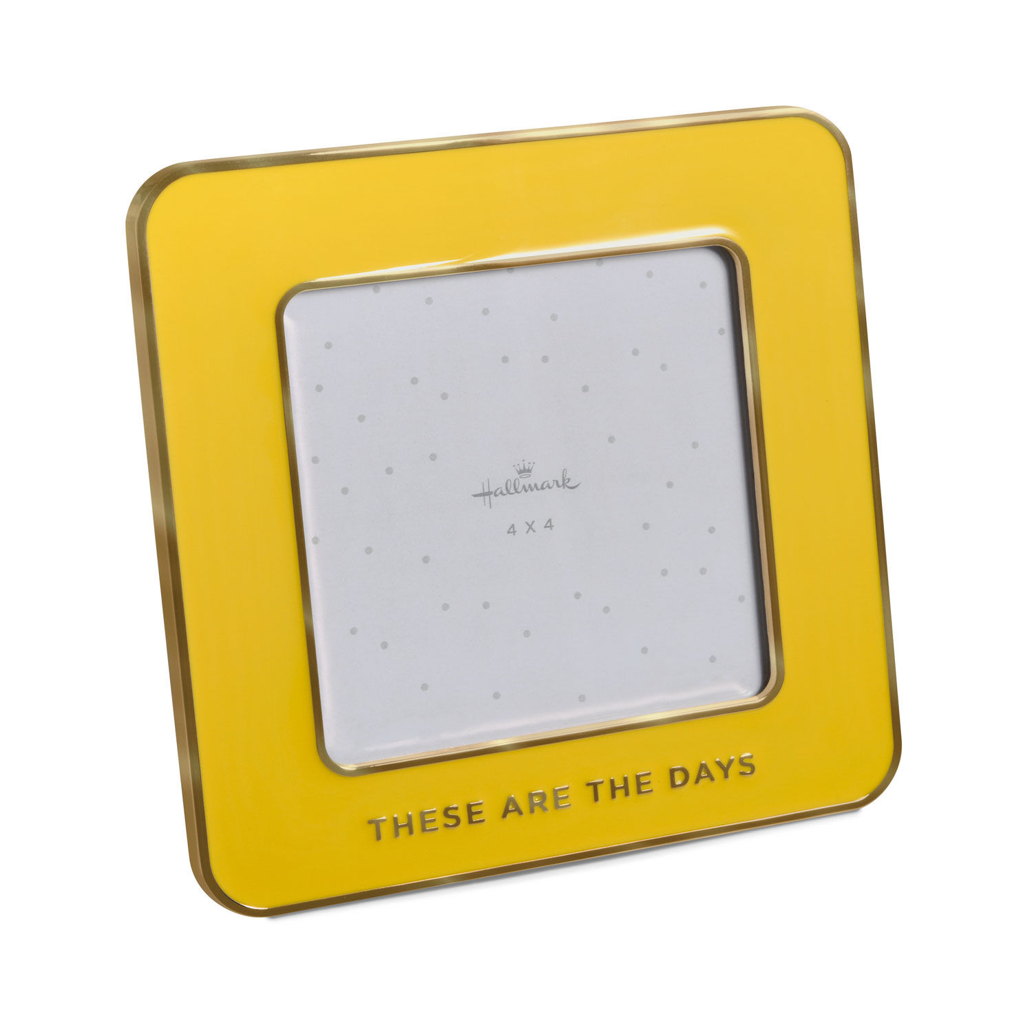 These Are the Days Yellow Enamel Picture Frame, 4x4 - Picture Frames ...