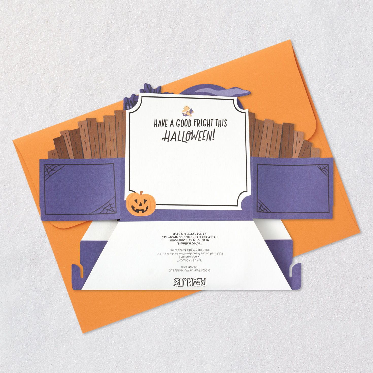 Peanuts® Snoopy Happy Howl-oween Musical 3D Pop-Up Halloween Card With ...