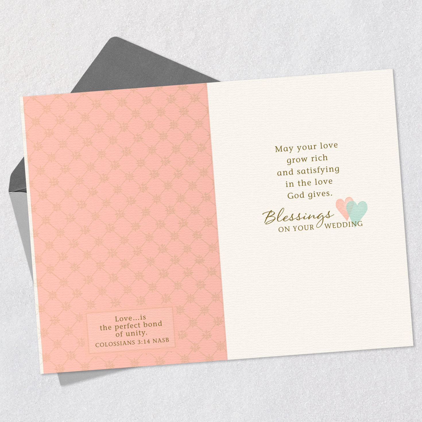 Two Hearts, One Love Religious Wedding Card - Greeting Cards | Hallmark