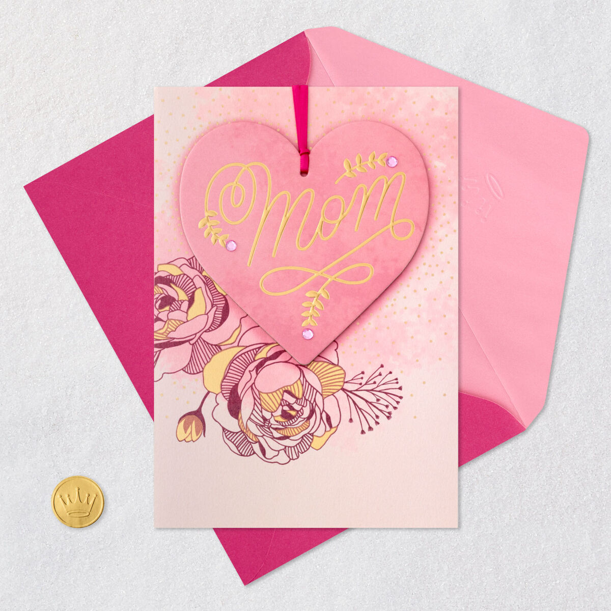 Grateful Heart Mom Birthday Card With Decoration - Greeting Cards ...
