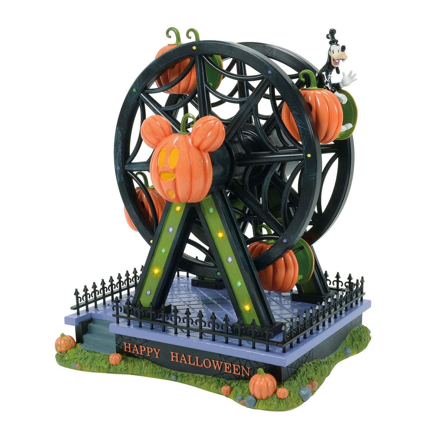 Disney Mickey Mouse Ferris Wheel Figurine With Light and Motion, 12.9 ...
