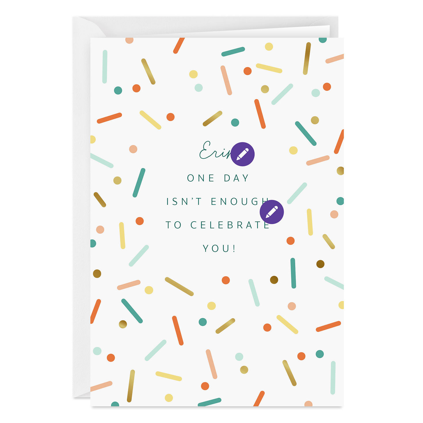 Colorful Confetti Custom Card - Greeting Cards | Hallmark