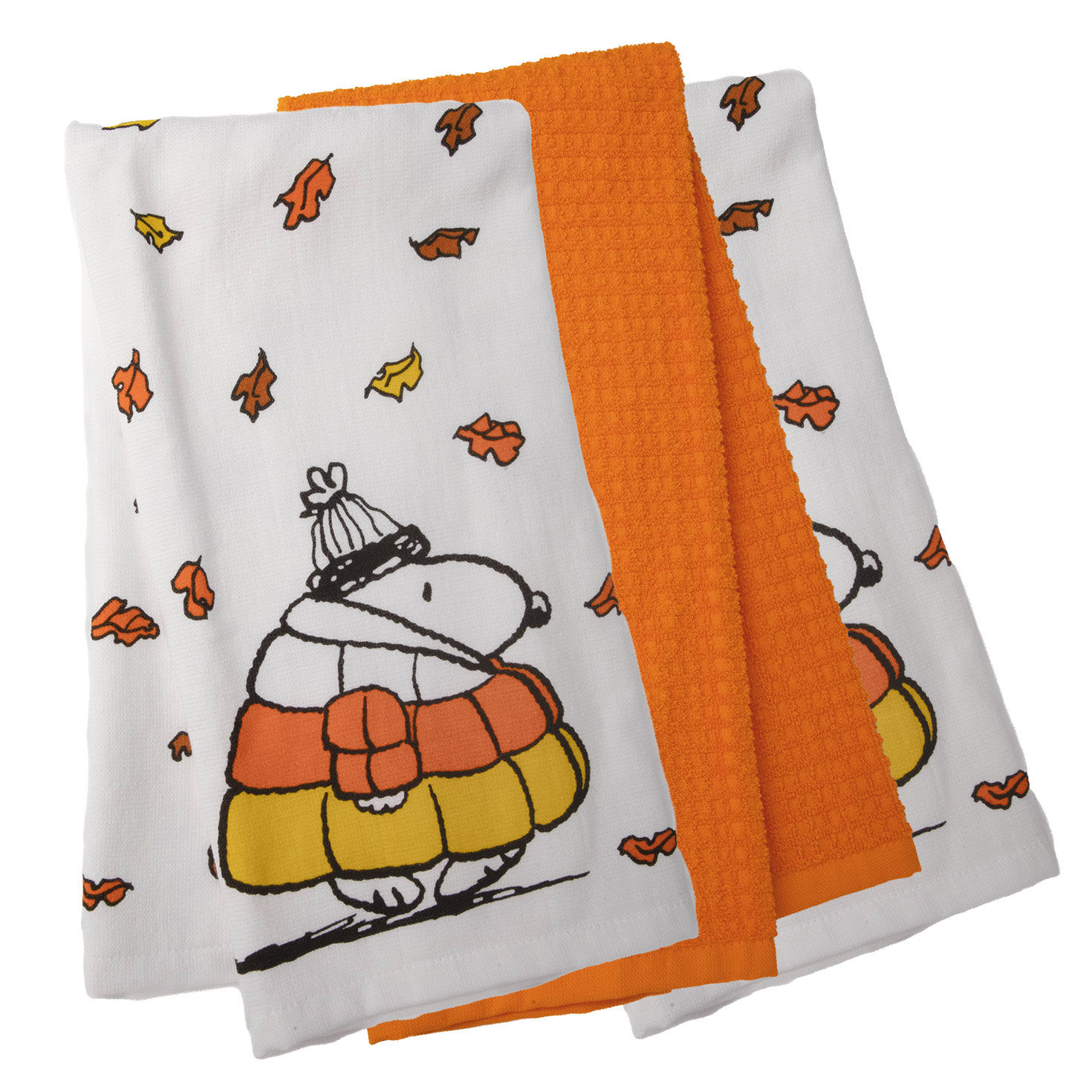 R Squared Peanuts Snoopy in Candy Corn Puffer Coat and Orange Tea ...