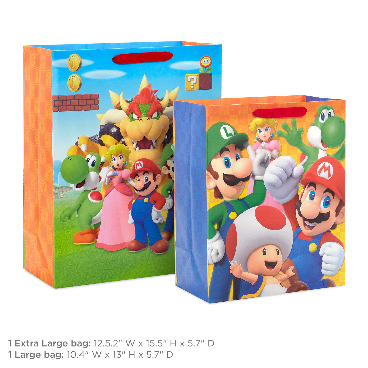 Nintendo Super Mario™ Video Game Fun 2-Pack Assorted Gift Bags - Gift ...