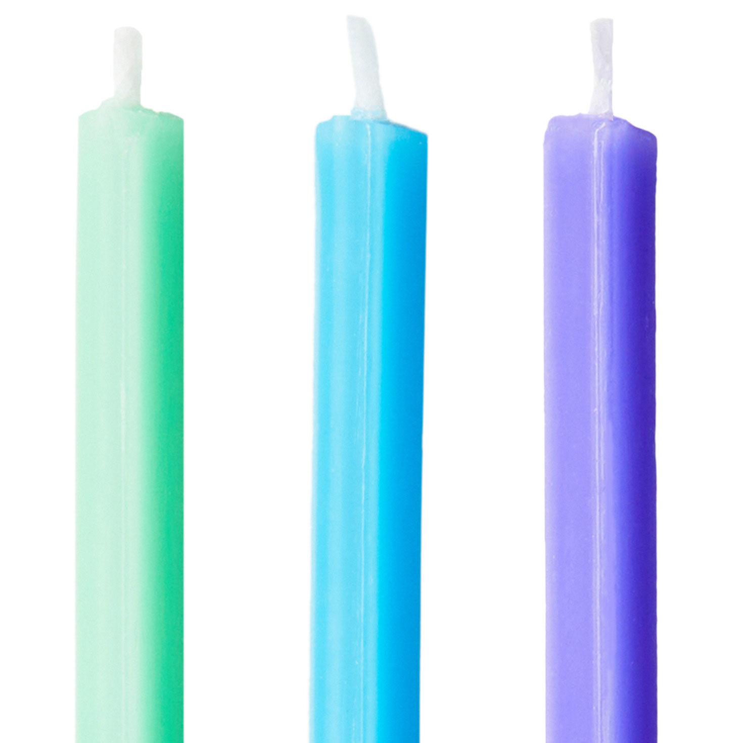 Colorful Triangular Party Candles, Pack of 6 - Cake Toppers & Candles ...
