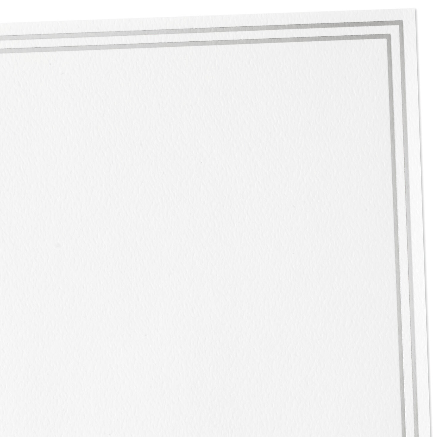 Double Silver Border Stationery Set, Box of 20 - Note Cards ...