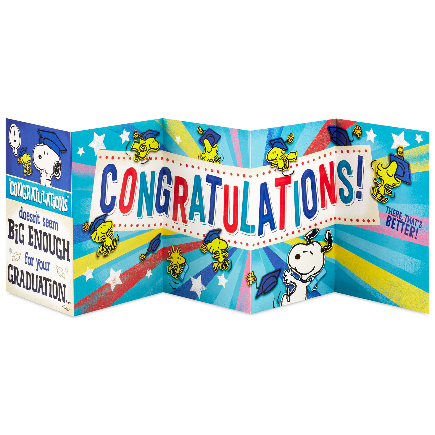 Peanuts® Snoopy and Woodstock Banner Graduation Card - Greeting Cards ...