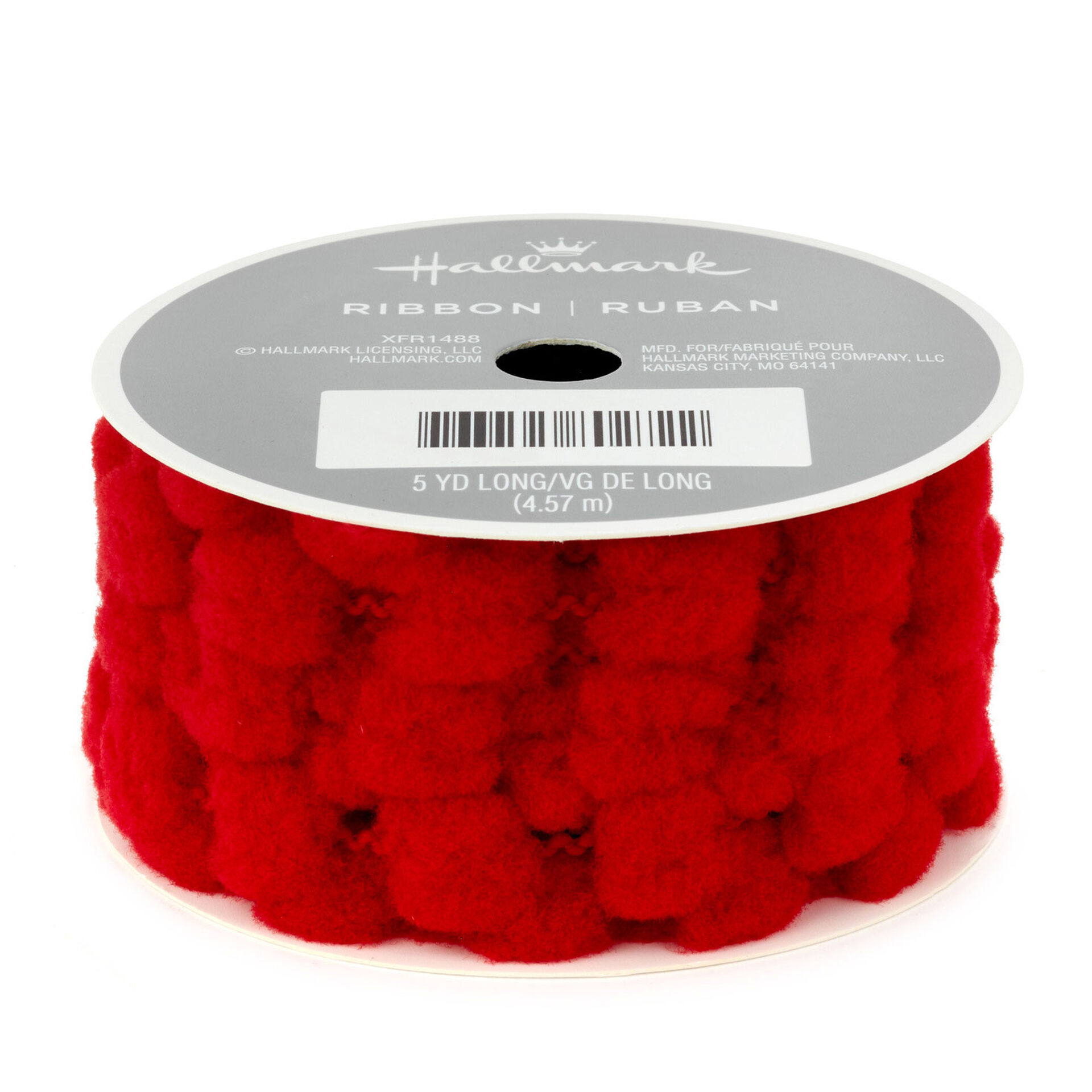 Red Pom-Pom Ribbon, 15' - Bows & Ribbons - Hallmark