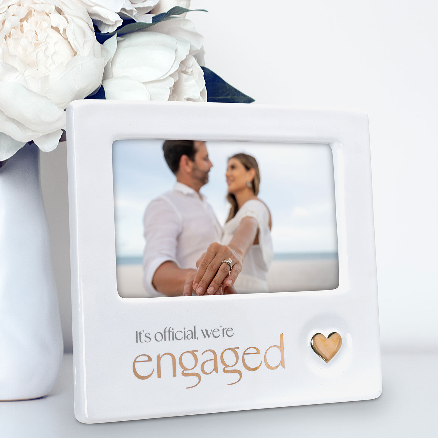 Engagement Ceramic Picture Frame, 4x6 - Picture Frames | Hallmark