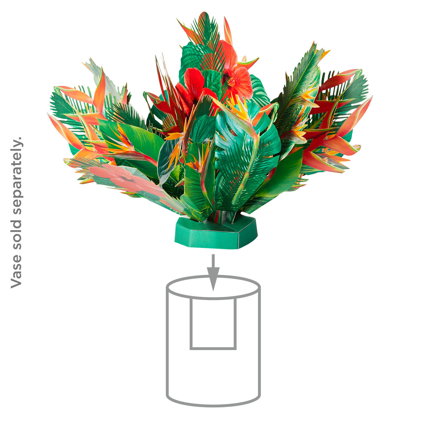 Build-a-Bouquet Tropical Pop-Up Paper Flowers - Greeting Cards | Hallmark