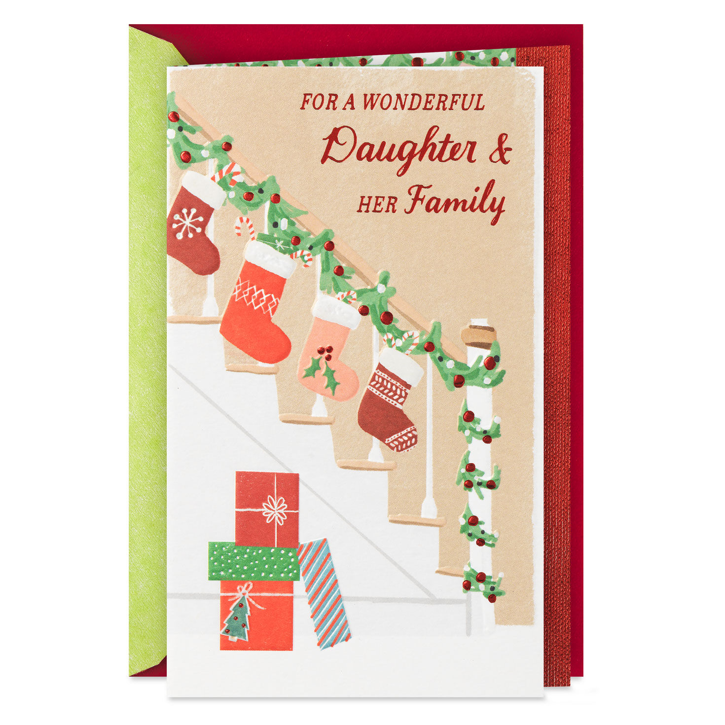 Sharing the Joy Christmas Card for Daughter and Family - Greeting Cards ...