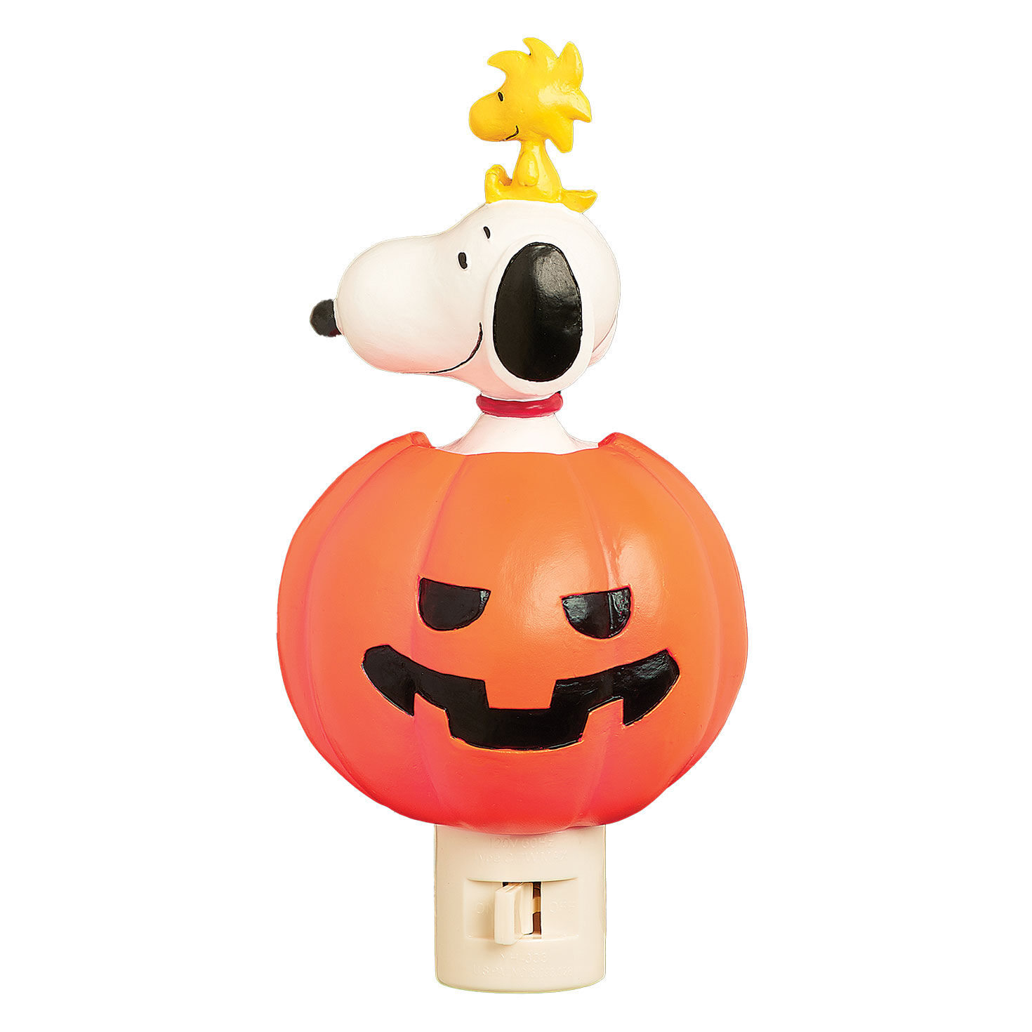 Roman Peanuts Snoopy in Jack-o'-Lantern Night-Light - Seasonal Decor ...