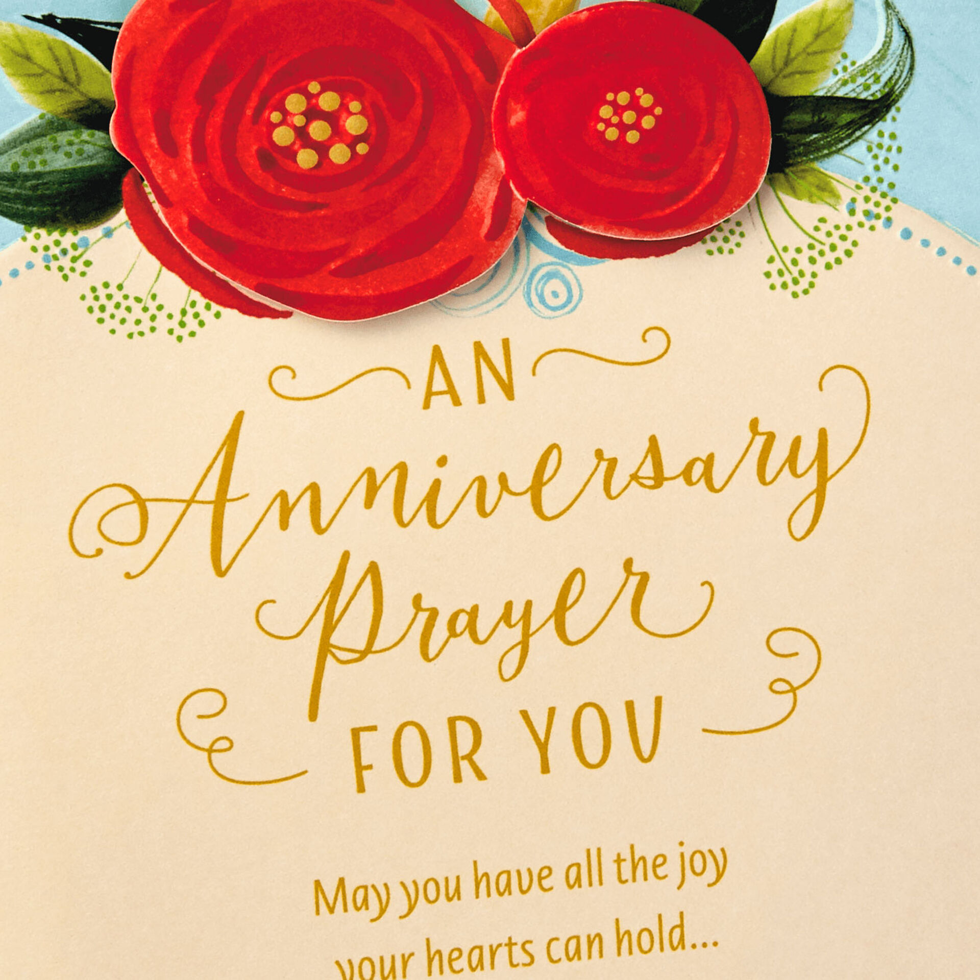 All The Joy Your Hearts Can Hold Religious Anniversary Card Greeting All The Joy Your Hearts Can Hold Religious Anniversary Card Greeting