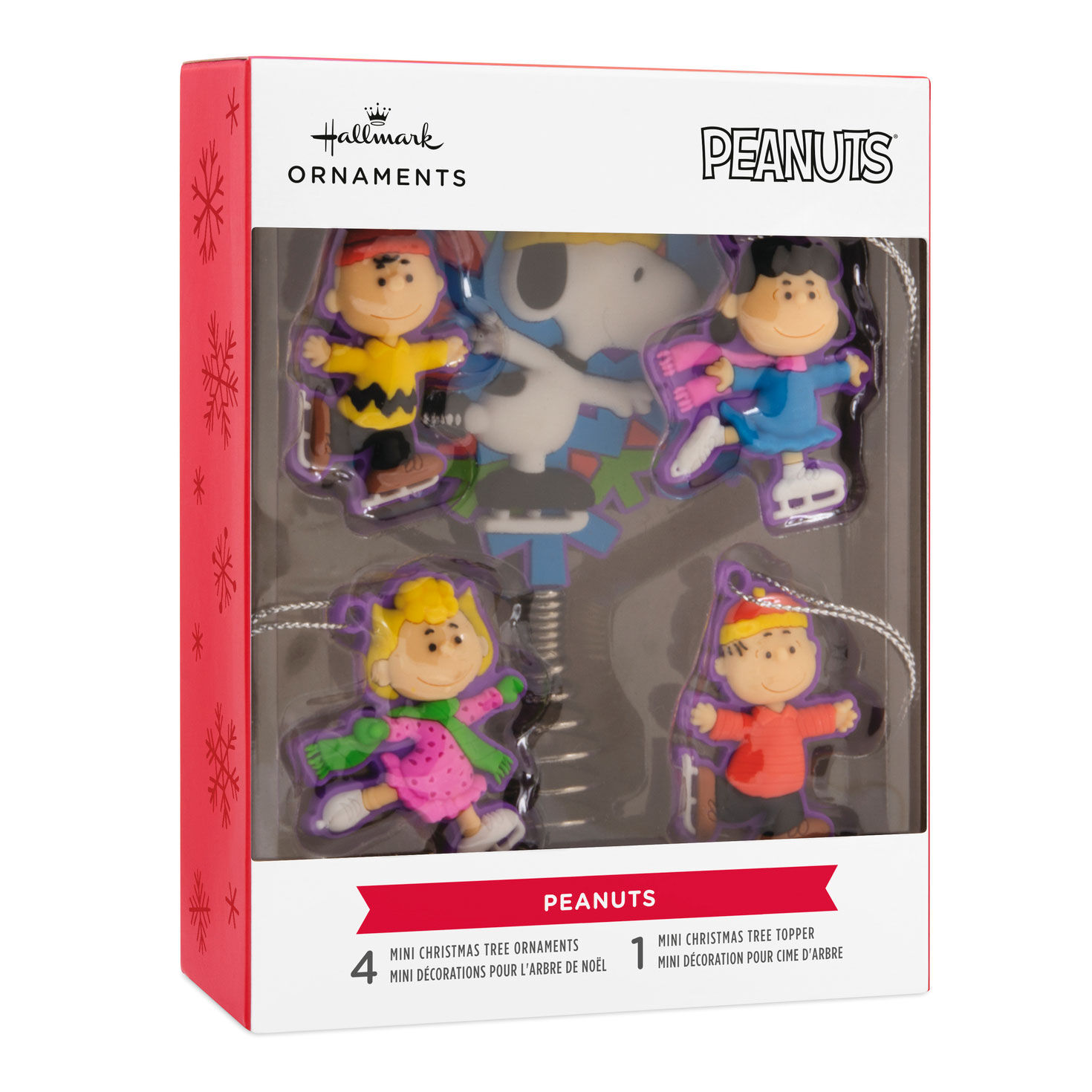 Mini Peanuts® Hallmark Tree Topper and Ornaments, Set of 5 - Hallmark ...